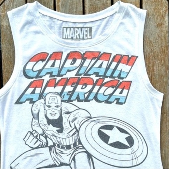 Marvel | Tops | Marvel Captain America Graphic Tank Top | Poshmark